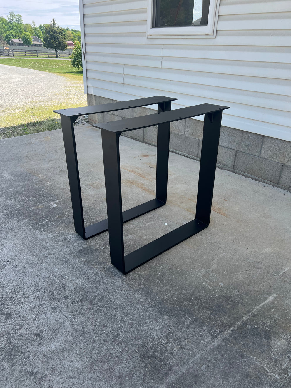 U-Shaped Heavy Duty Table Legs – Iron Edge Studio